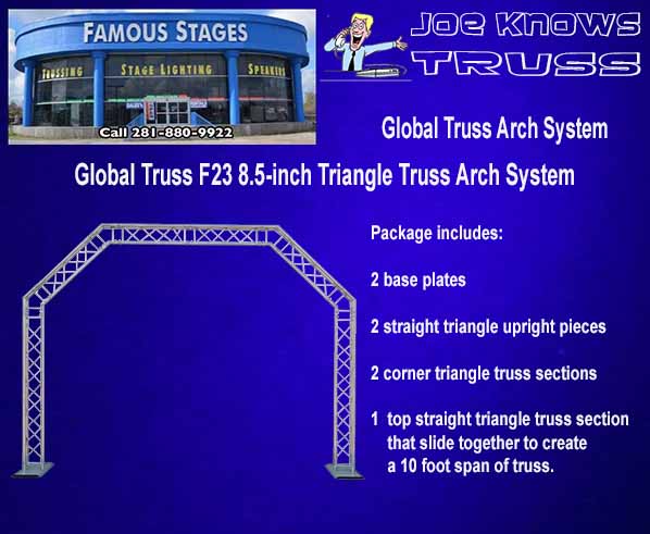 Discover the Versatility of the Global Truss F23 8.5-inch Triangle Arch System