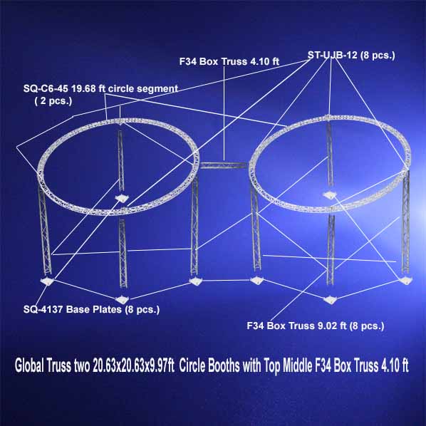 How to Build a Global Truss 20.63×20.63 Circle Booth System
