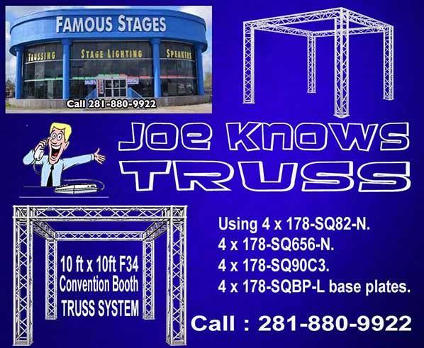 Constructing a Dynamic Global Truss F34 10' X 10' Display Booth Truss ...