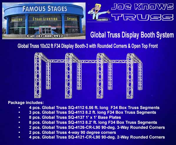 How to Erect a Global Truss F34 10'x32' Display Booth-3 with Rounded C