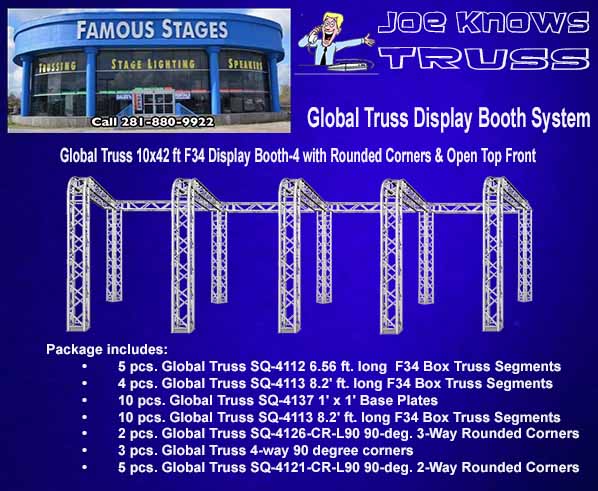 How to Build a Global Truss F34 10'x42' Display Booth with Rounded Cor
