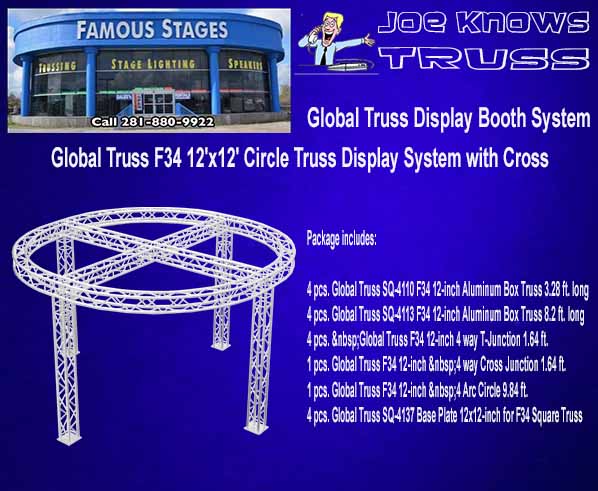 Stage Trussing Setup: Global Truss F34 12'x12' Circle Truss Display ...