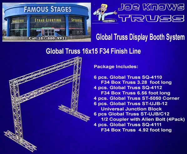 How to Assemble a Global Truss F34 16x15 Finish Line: A Step-by-Step Guide