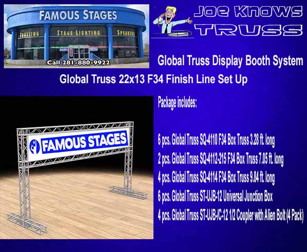 Light Up Your Event with the Global Truss F34 22x13 Finish Line Setup