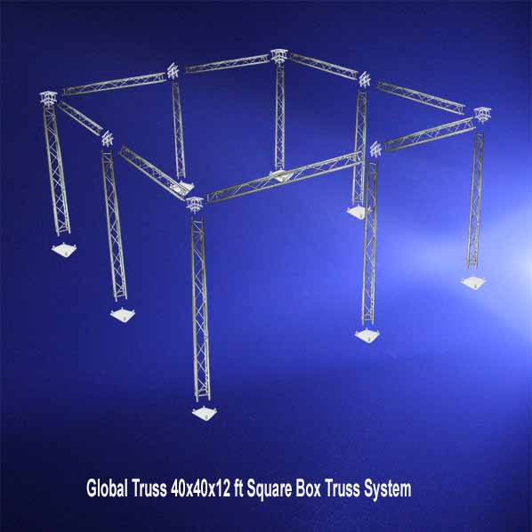 Global Truss 40x40x12 Ft Square Box Truss System